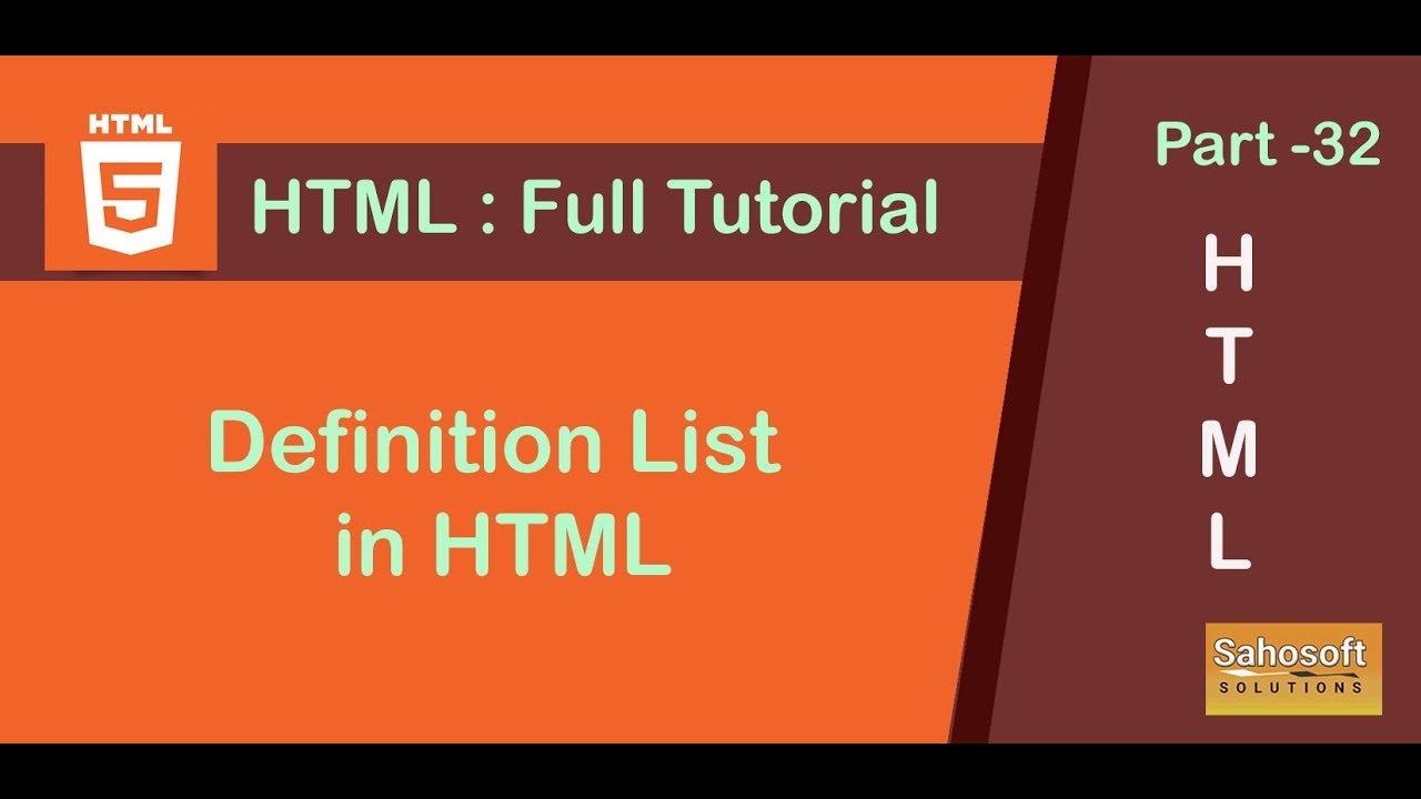 Definition List In HTML Part 32 HTML Full Tutorial YouTube definition-list-in-html-part-32-html-full-tutorial-youtube