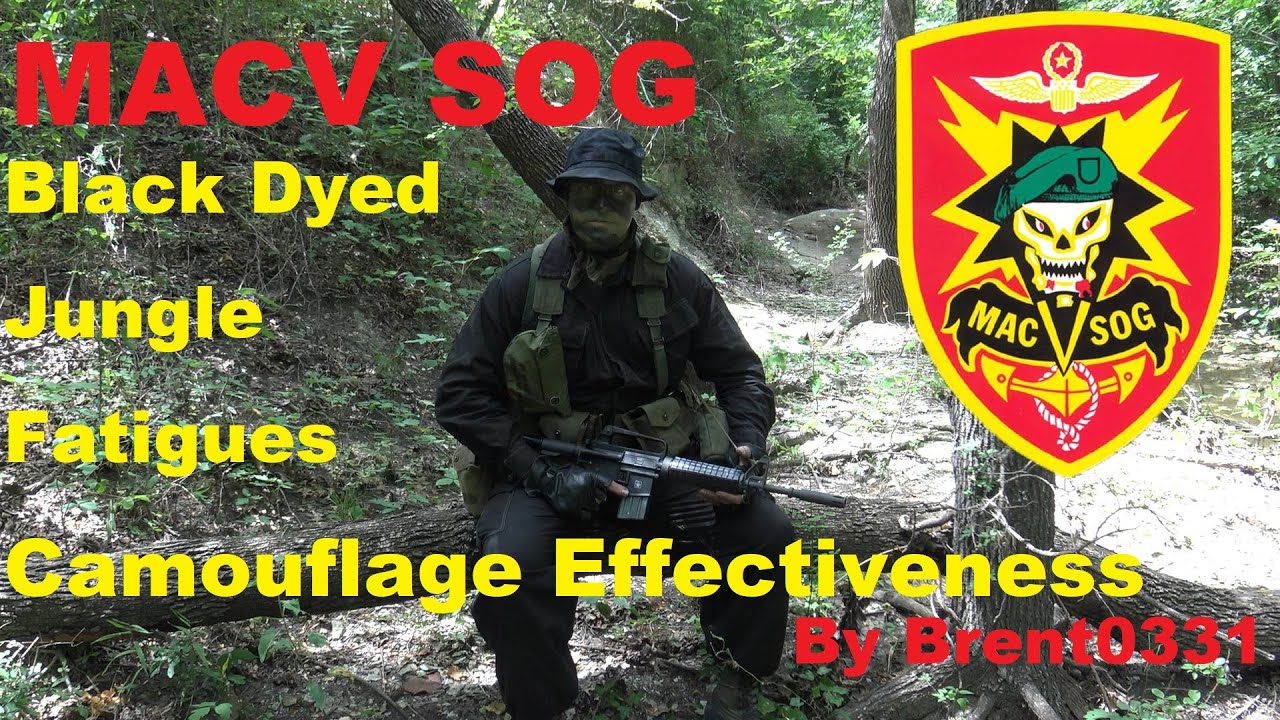 MACV SOG Black Jungle Fatigues Camouflage Effectiveness - YouTube