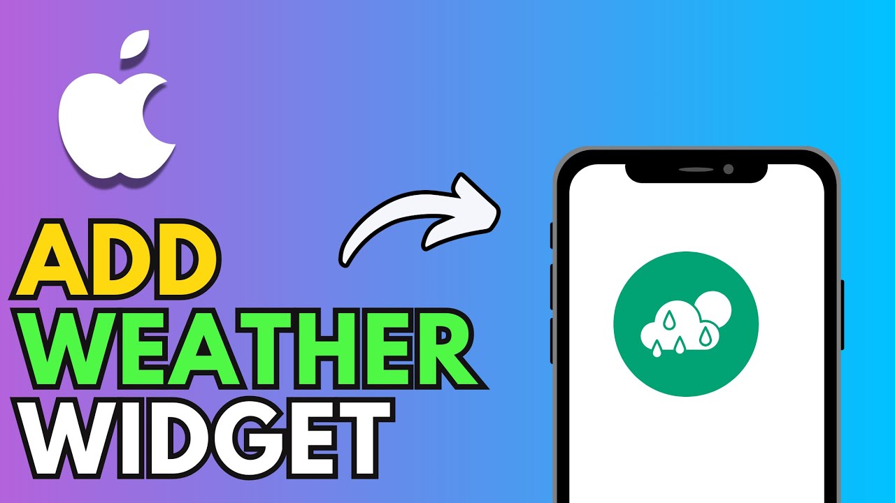 How To Add Weather Widget To iPhone - YouTube