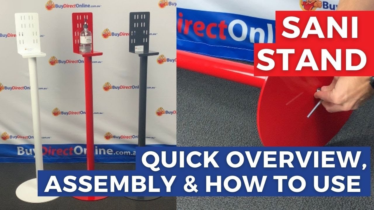 Sani Stand Hand Sanitiser Station Sturdy Metal - Single Bottle Stand ...