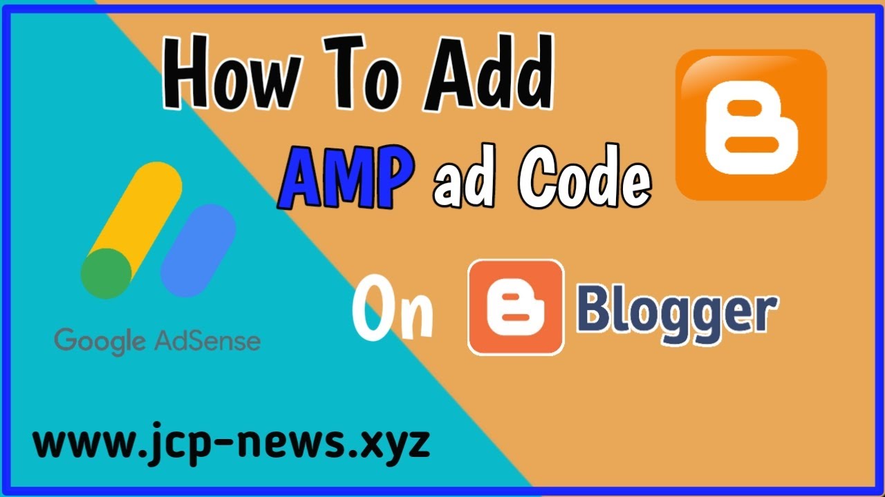 How to Add Amp codes on blogger How to increase website speed yt tech ...