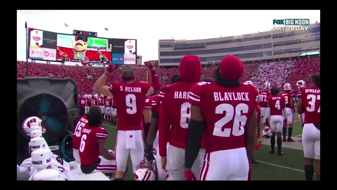 WISCONSIN JUMP AROUND I Wisconsin vs Penn State I AMAZING Crowd ...