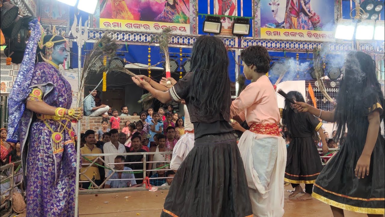 Ramayana Lanka Devi Vs Hanuman // Odia Ramayana Beguniapada Ganjam ...