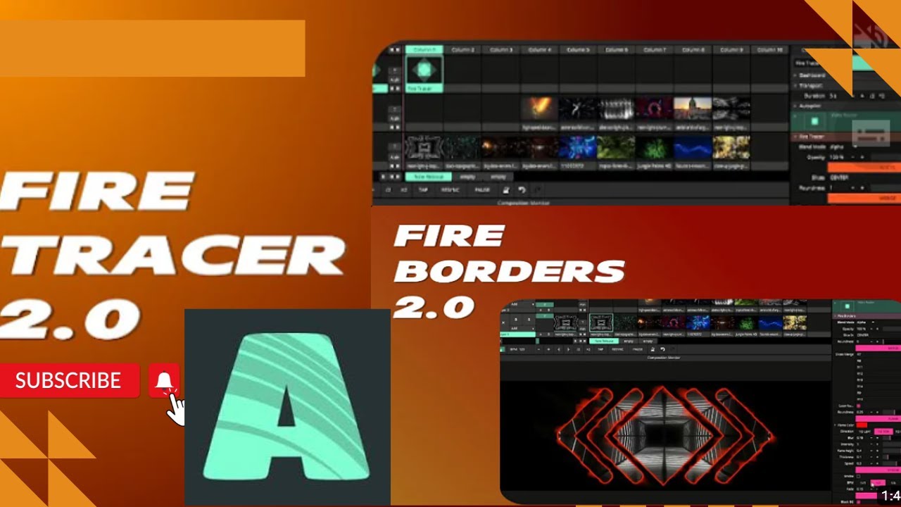 Resolume Arena Plugins: Firetracer/fire Border Plugins - YouTube