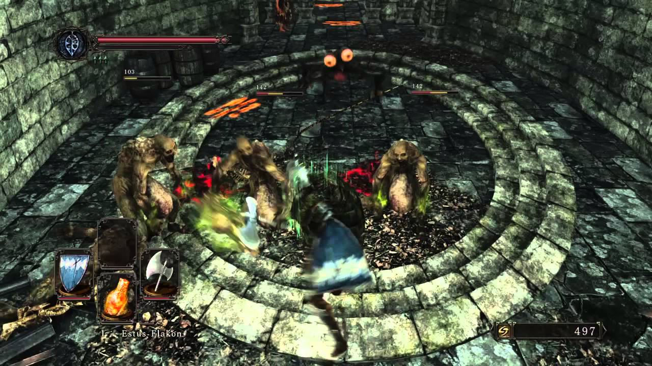 DARK SOULS™ II: Fighting Multiple Enemies At Once - YouTube