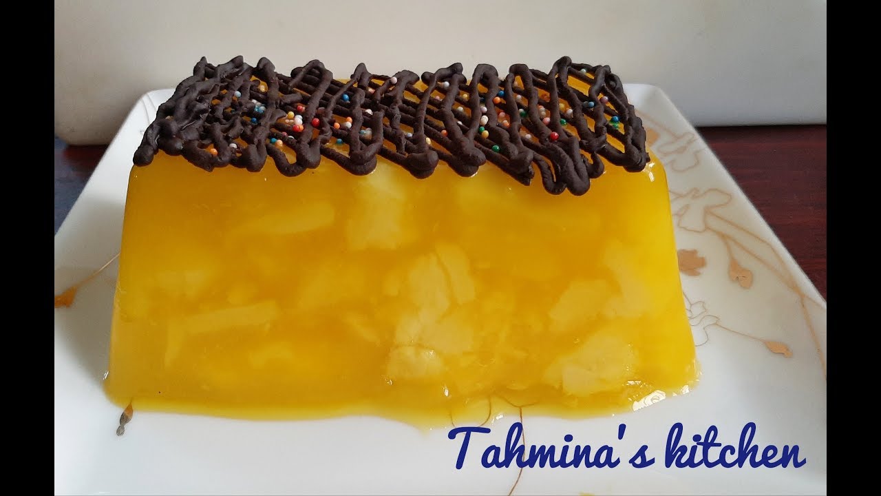 🍊 Orange marvel pudding//Agar agar pudding //কমলার রস দিয়ে মার্বেল ...