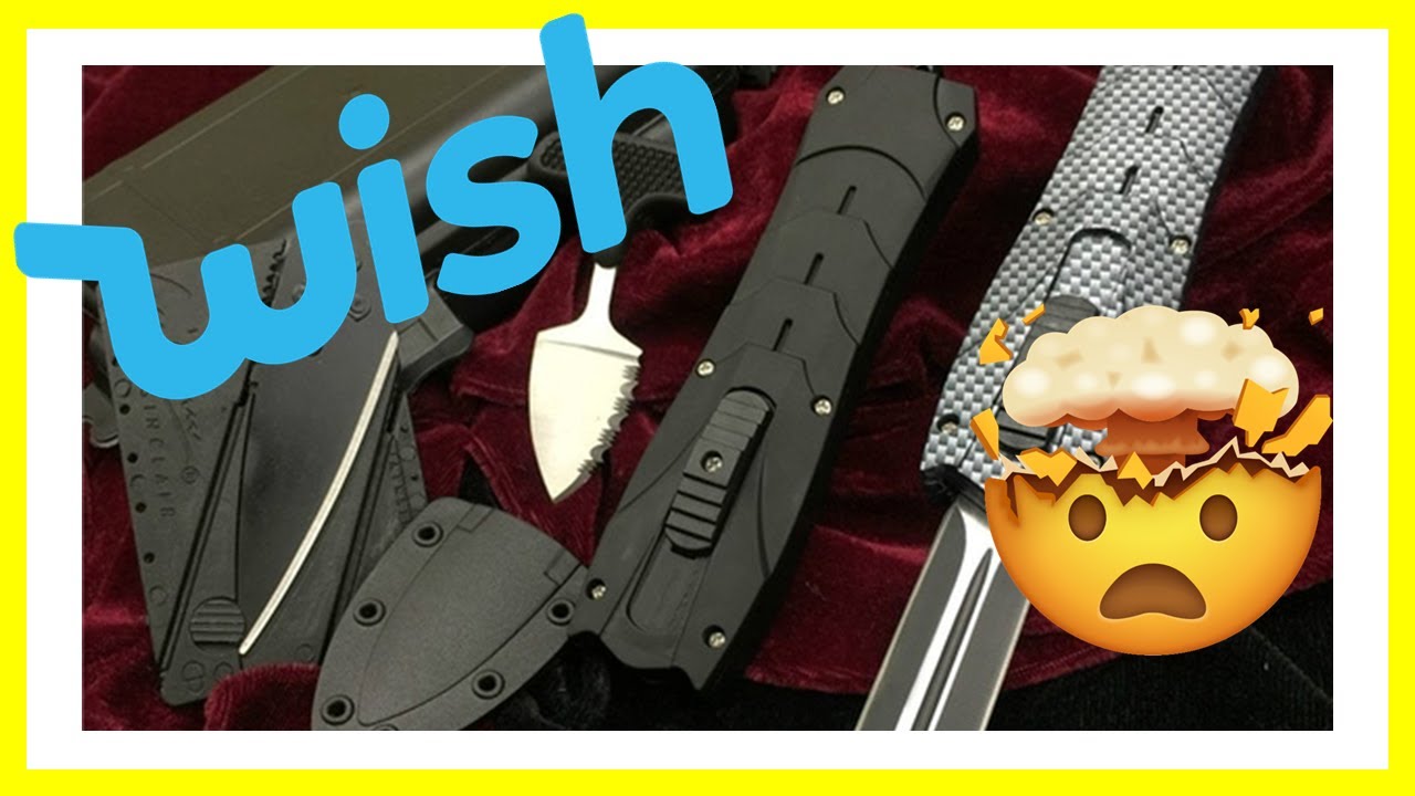 $23 Wish OTF spring assisted automatic knife - OTF knife kit Part 2 ...