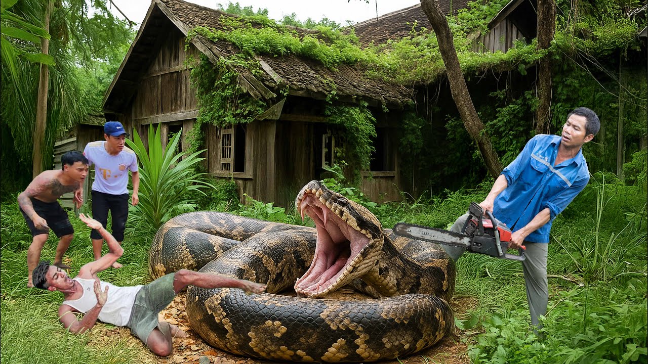 Brave Hunter Tracks A 17m Long, 200kg Giant Python In The Bushes ...