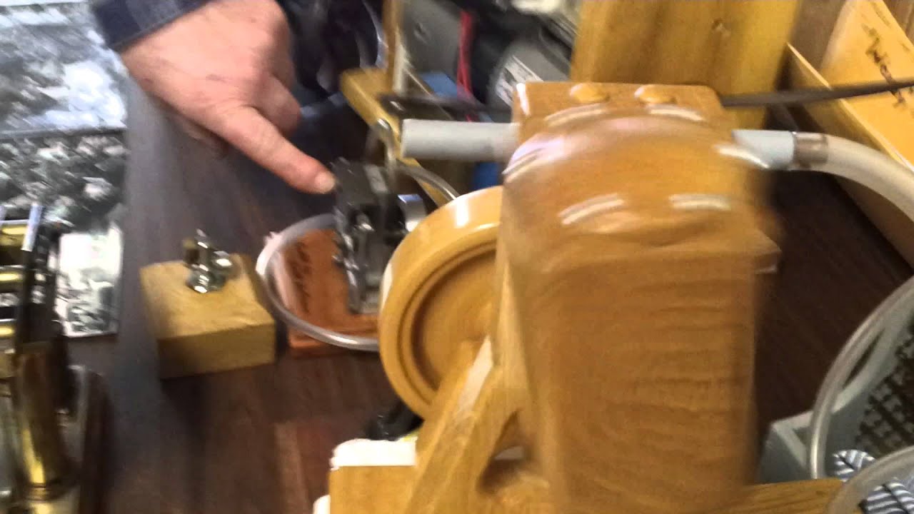 Steam engine made from wood - YouTube