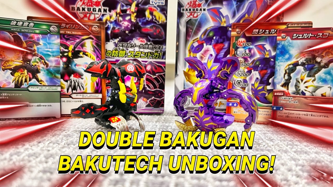 DOUBLE BAKUGAN BAKUTECH UNBOXING! Blan Shoult Kai & Destroy Munikis ...