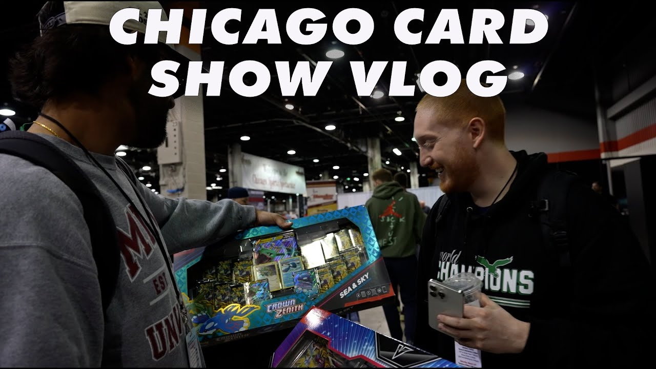 I TOOK MY COWORKERS TO THEIR 1ST CARD SHOW - Chicago Card Show Vlog ...