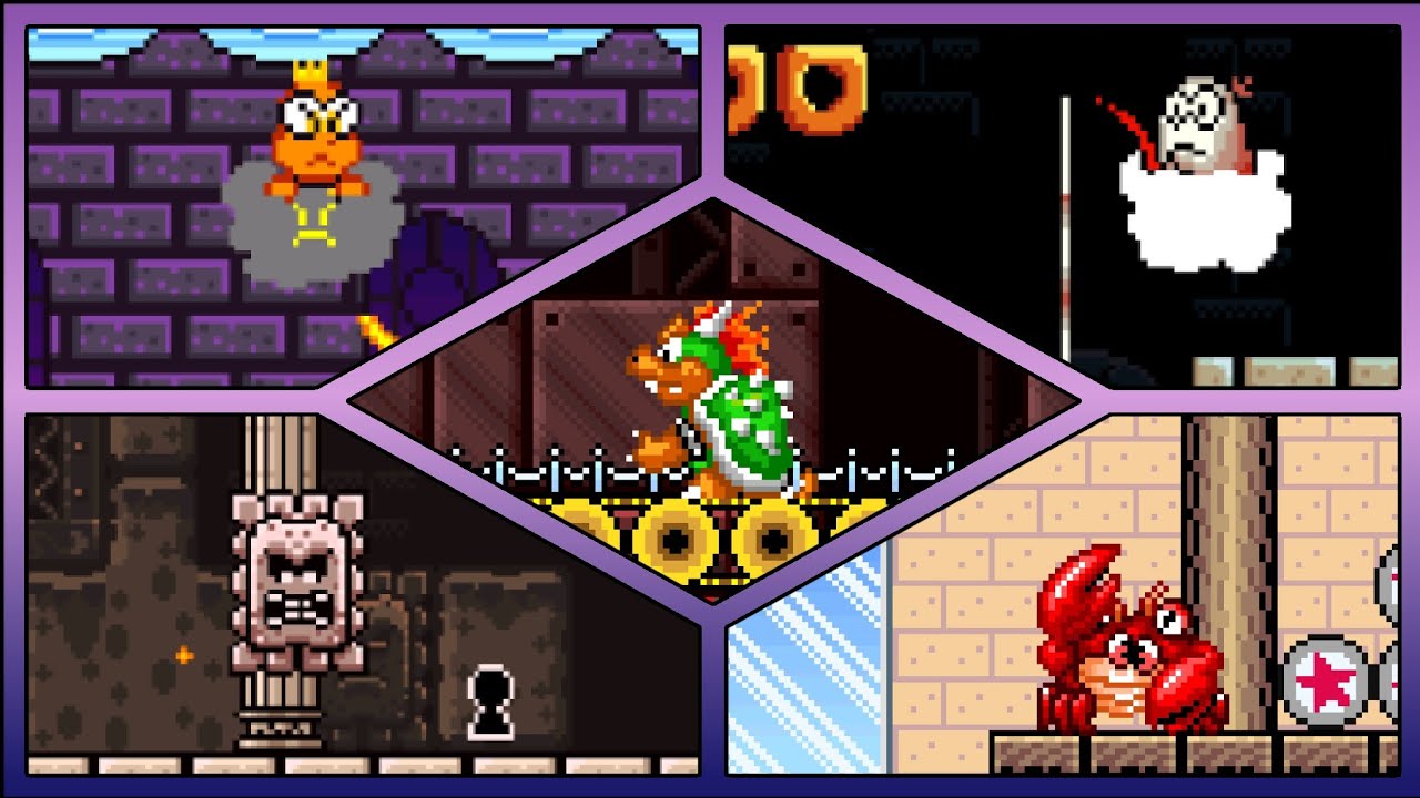 New Super Mario World 2: Around The World - All Bosses - YouTube