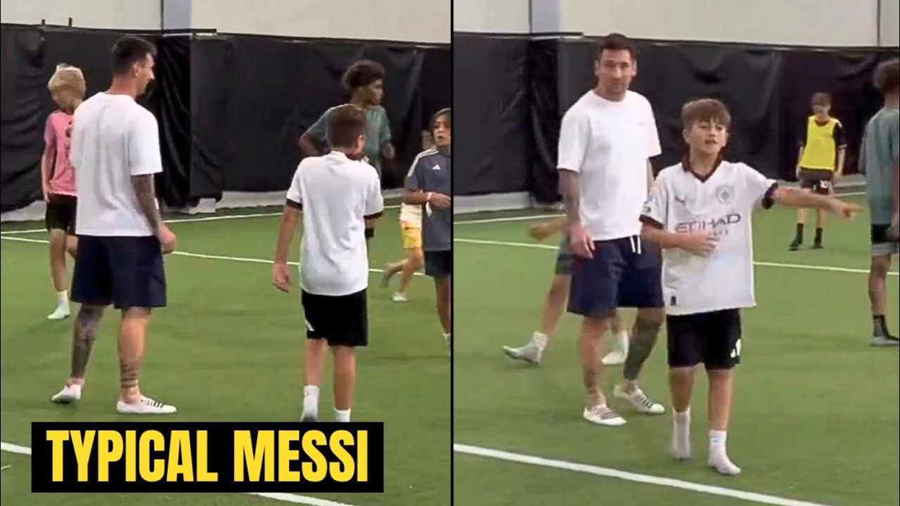 🤣 Messi Still Scanning & Finding Space While Playing with Thiago's ...