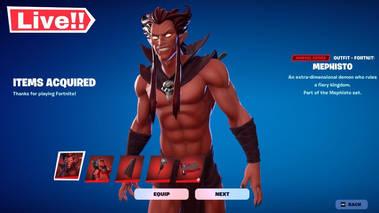 🔴Fortnite MEPHISTO *NEW* ITEM SHOP TODAY October 12! (Chapter 5 LIVE ...
