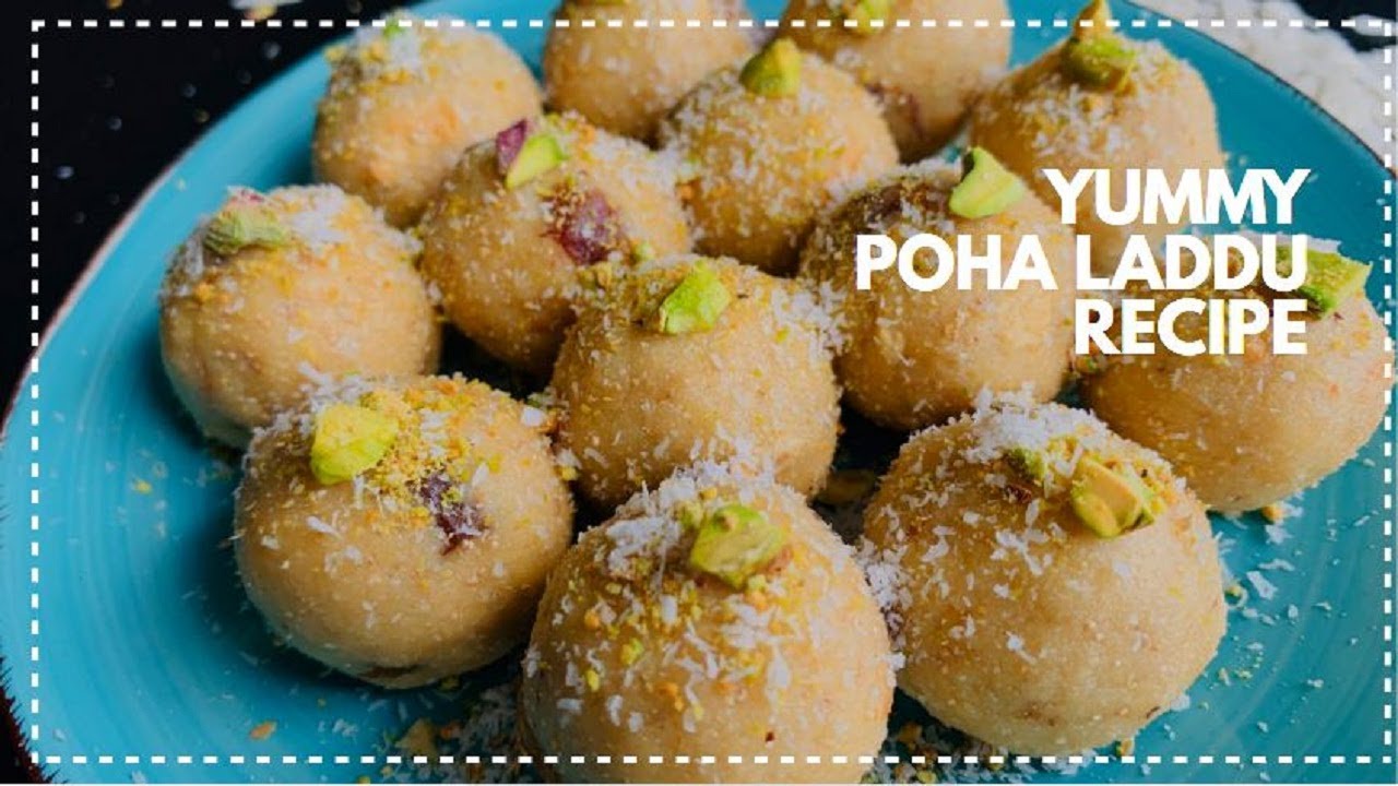 Poha Laddu | Aval Ladoo | Easy and healthy Laddu with Jaggery (No ...