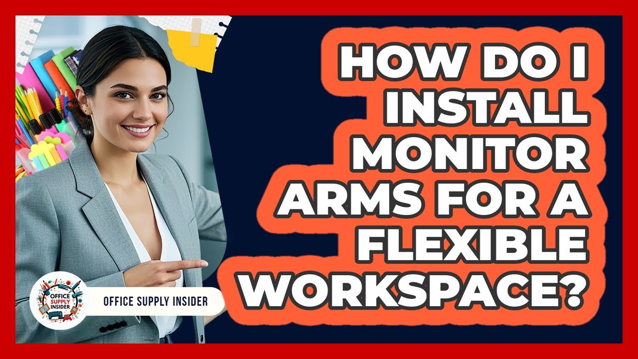 How Do I Install Monitor Arms For A Flexible Workspace? - Office Supply ...