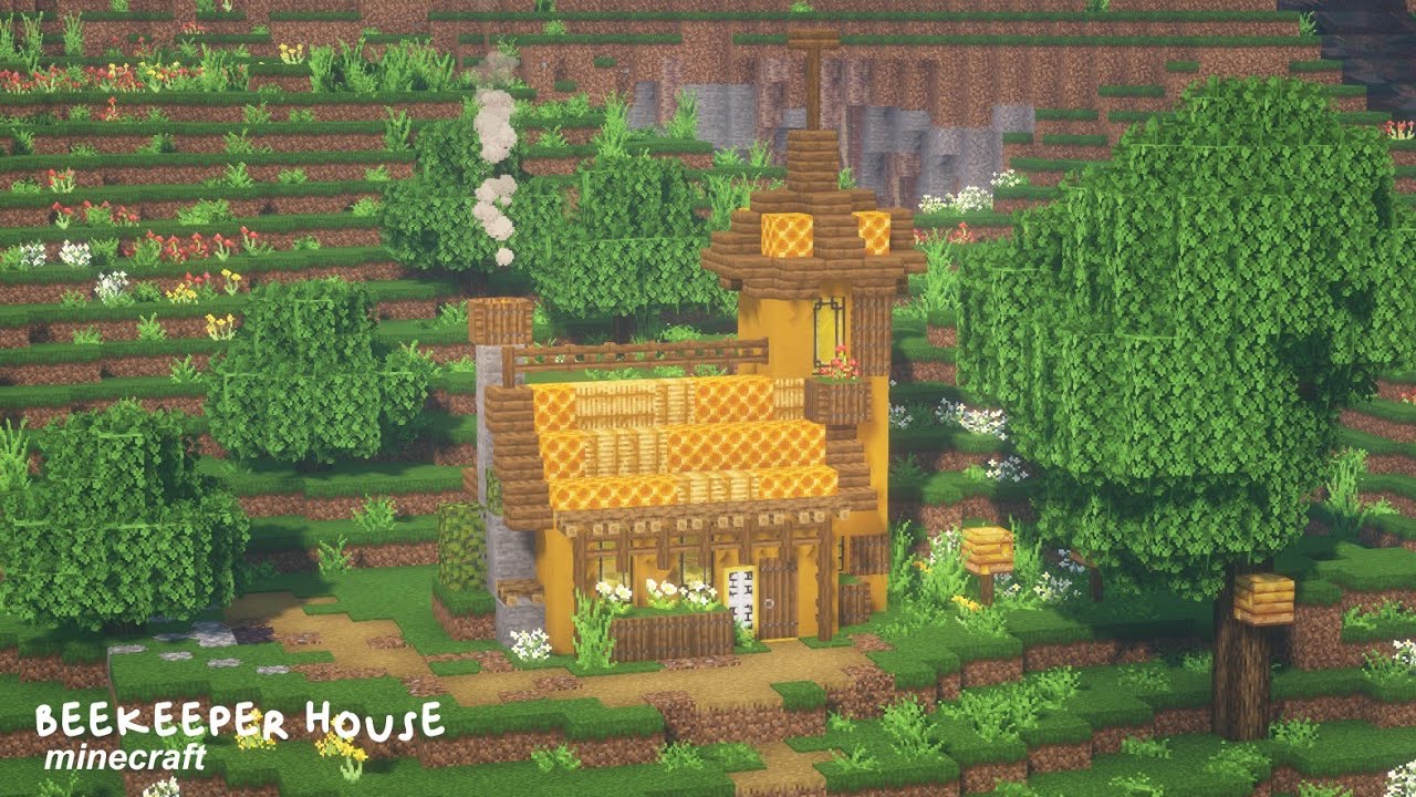 [Minecraft] Aesthetic Beekeeper house 🐝 - no mods - YouTube