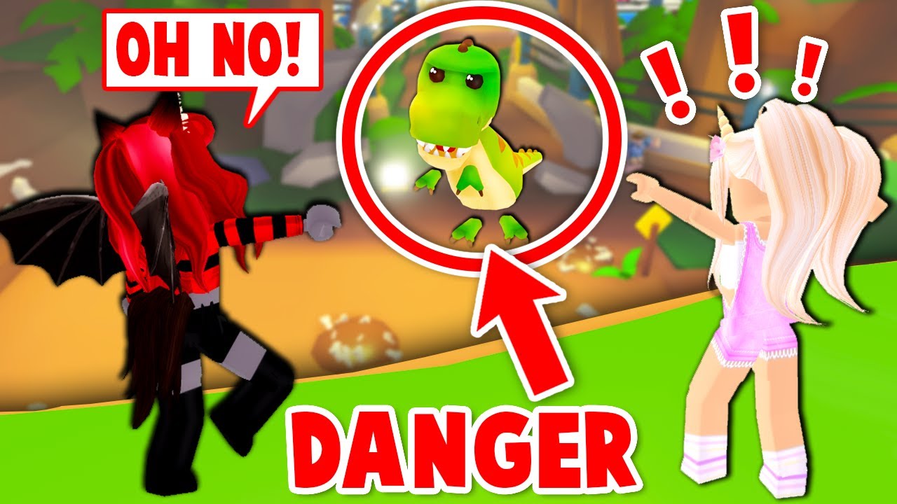 The Most DANGEROUS Dinosaur Is On The LOOSE In Adopt Me! (Roblox) - YouTube