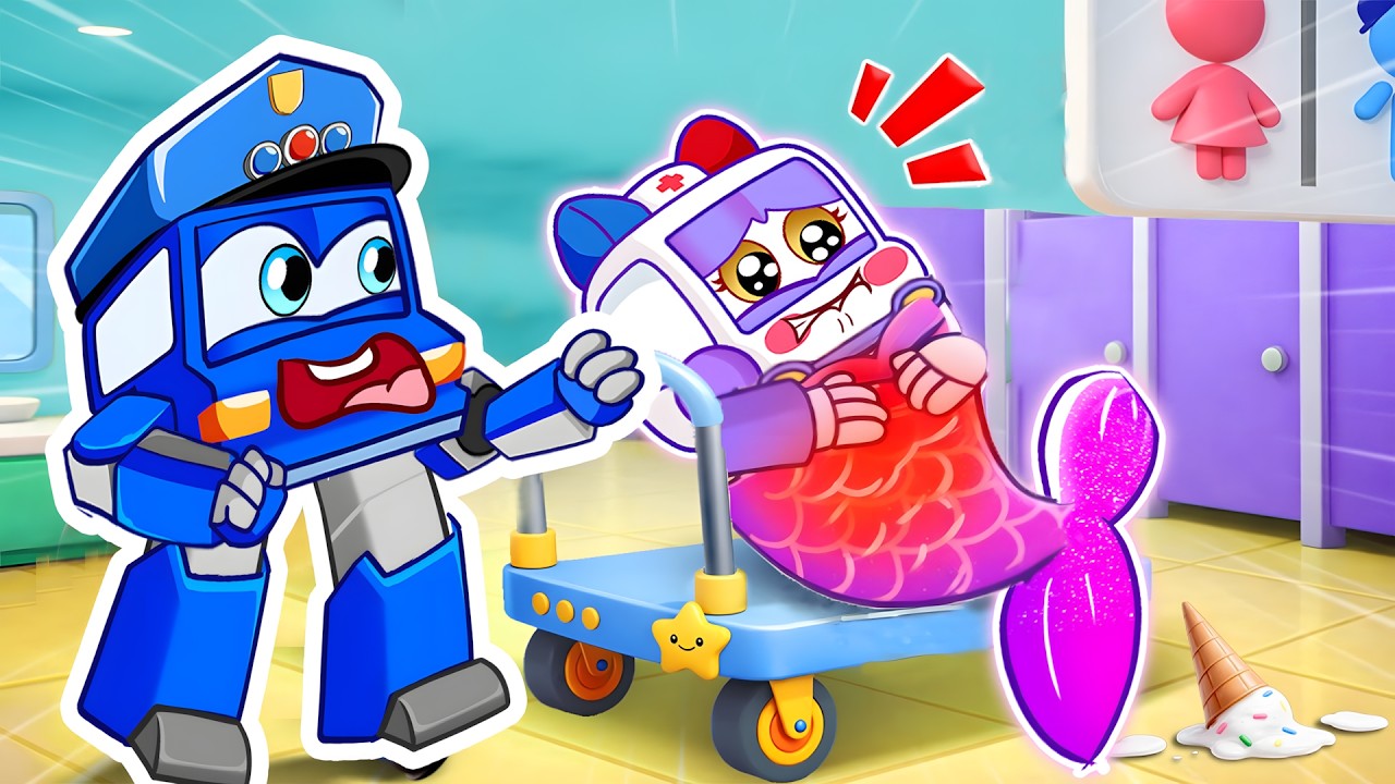 Robosquad | What Happened to Mermaid’s Stomach? 🧜‍♀️ | Sick Song ...