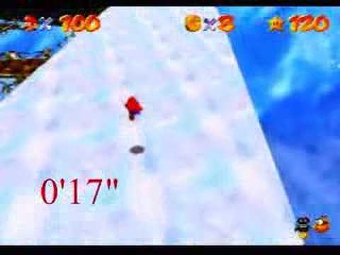 Myles ~ Super Mario 64 - Frosty Slide For 8 Red Coins 0'42"1 - YouTube