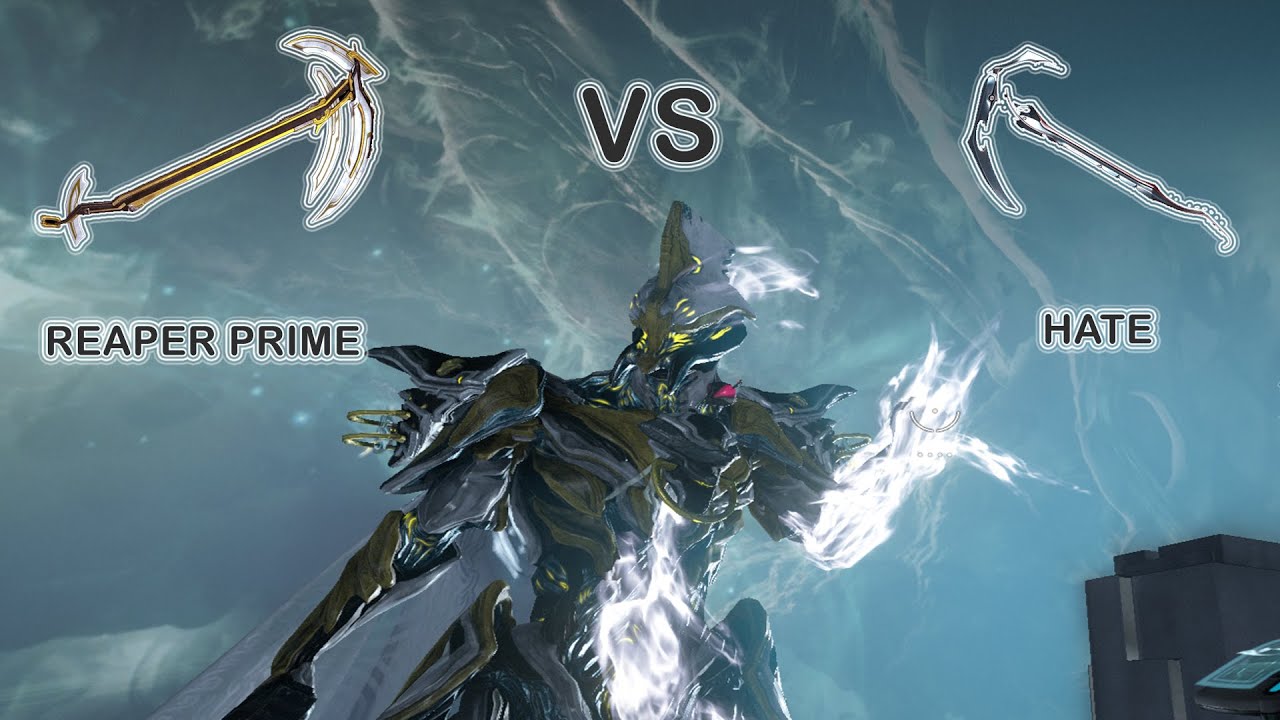 Warframe Reaper Prime VS Hate Riven Modded Build Best melee - YouTube