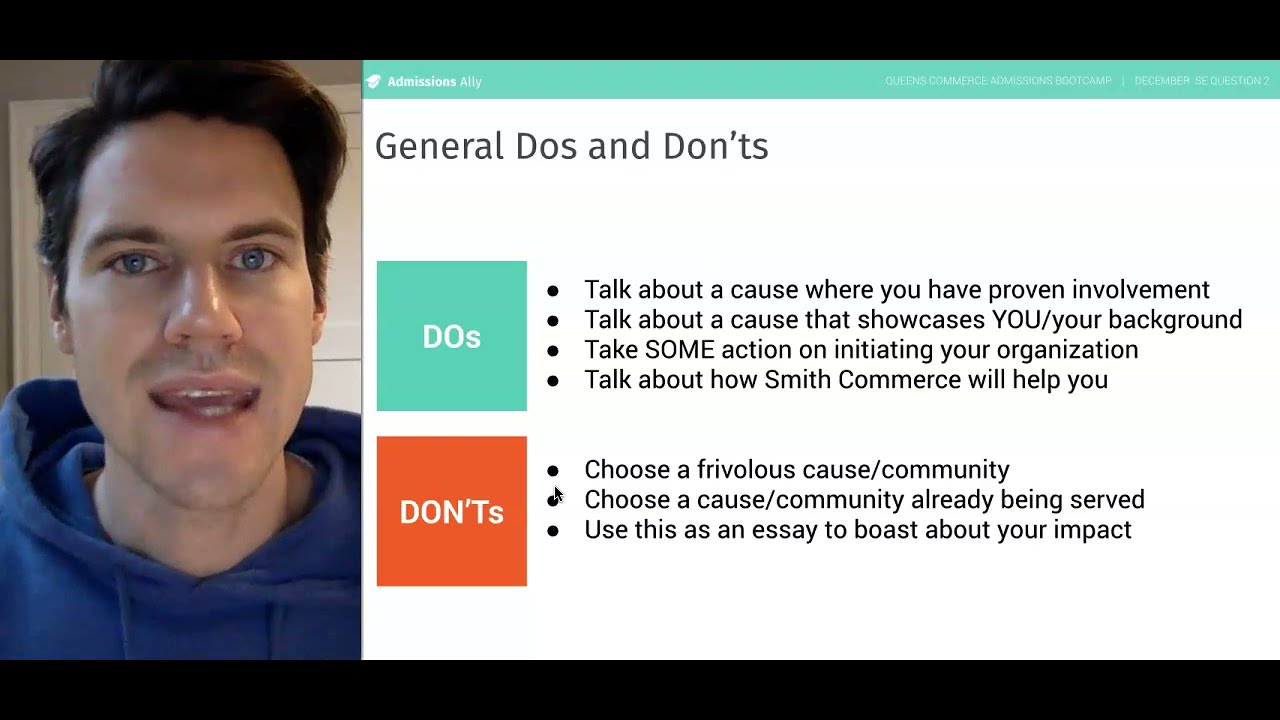 Queen's Commerce | Supplementary Essay Example, December Question 2 ...