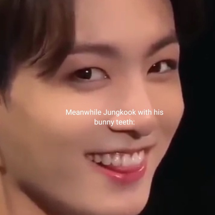 His bunny teeth🐰💜 #bts #btsshorts #jkbts #btsjk #trendingshorts # ...