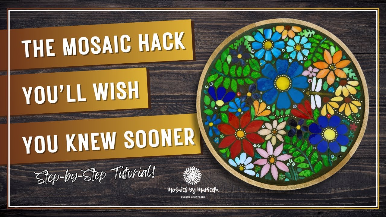 SECRET MOSAIC TECHNIQUE FOR PERFECT LAYOUTS | Botanical Tray Project - YouTube