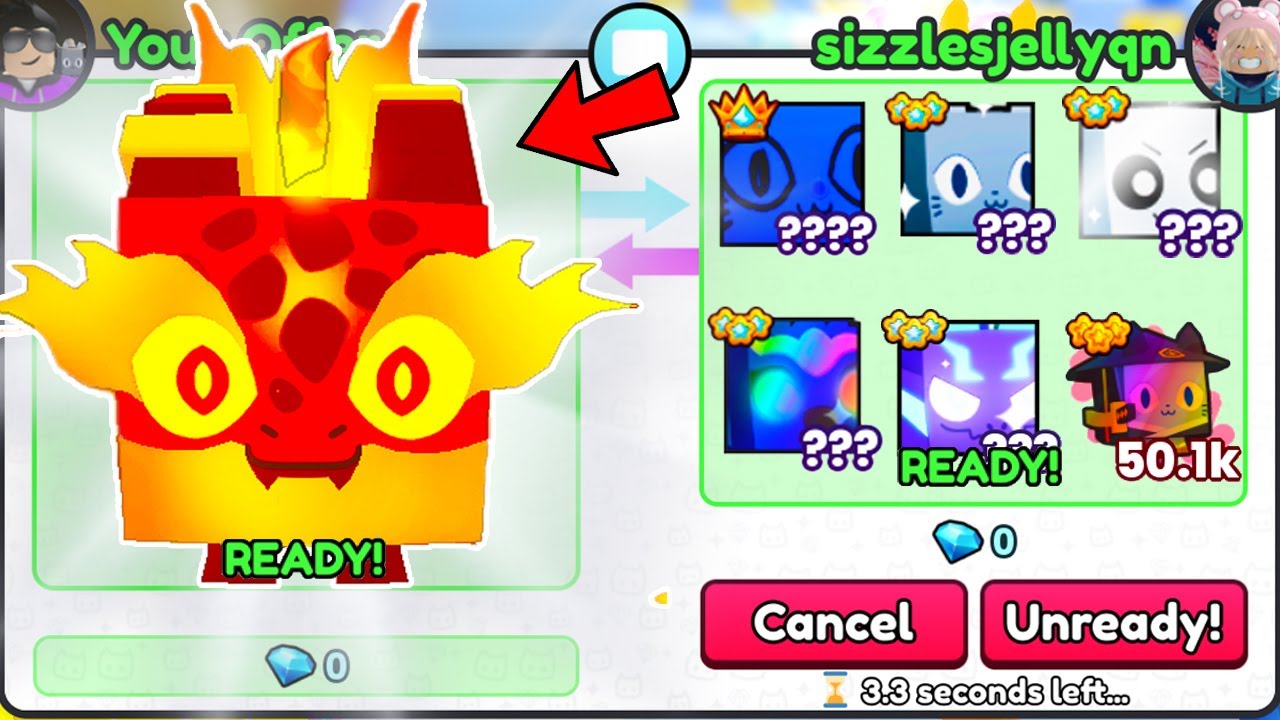 Trading *NEW* TITANIC FIRE DRAGON in Pet Simulator 99! - YouTube