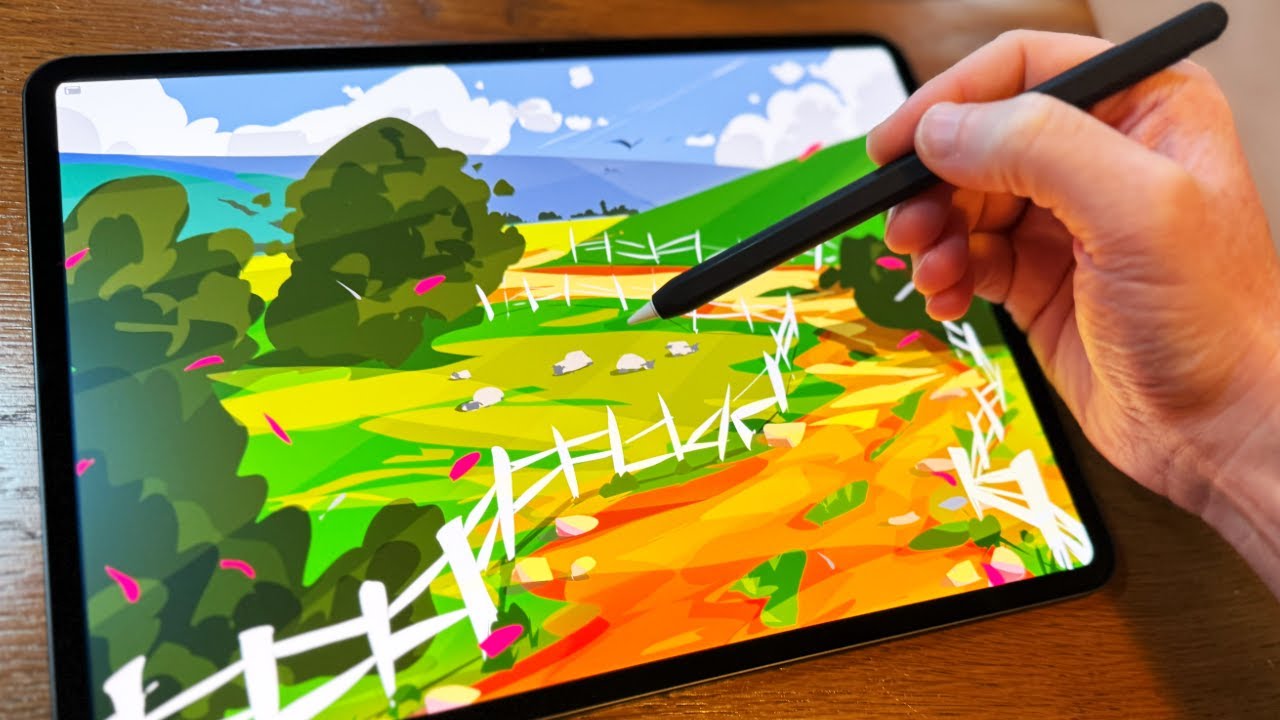 The SECOND attempt at a SIMPLE painting - EXPLAINED - IPAD drawing - PROCREATE - YouTube