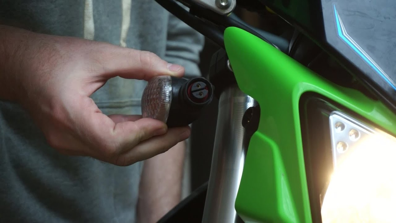 Removable Turn Signal Mod for KLX250s - YouTube