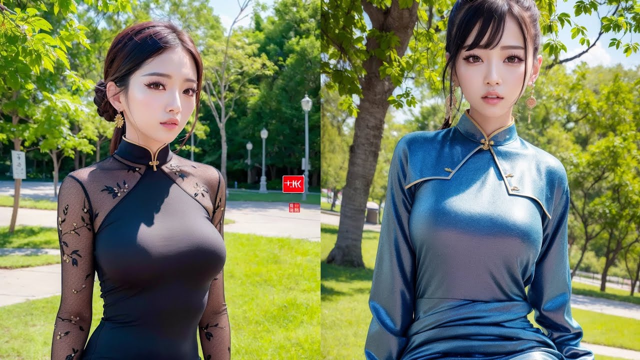 [4K LookBook] AI Beauty try on Cheongsam | 旗袍 | チョンサム | 청삼 | Series 40 ...