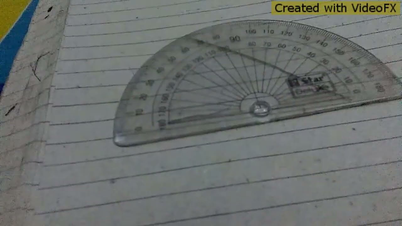 How to draw angle 190 degree with protecter - YouTube