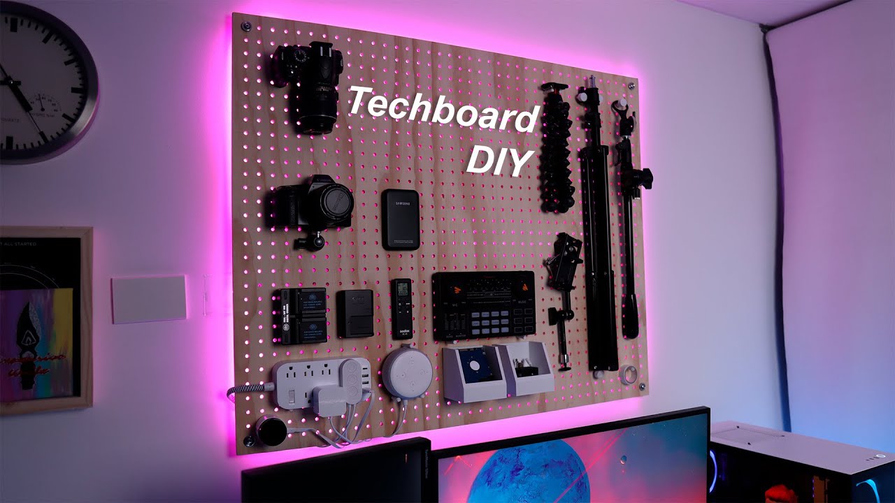 Techboard | DIY Organizer for Tech | 2020 - YouTube