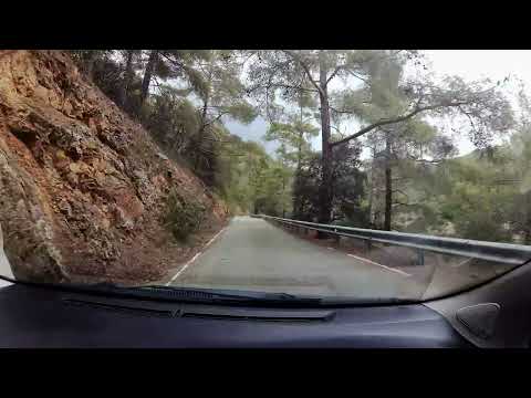 Cedar Valley Road Drive (Part 1) Ultra 4K - Troodos Mountains, Cyprus.