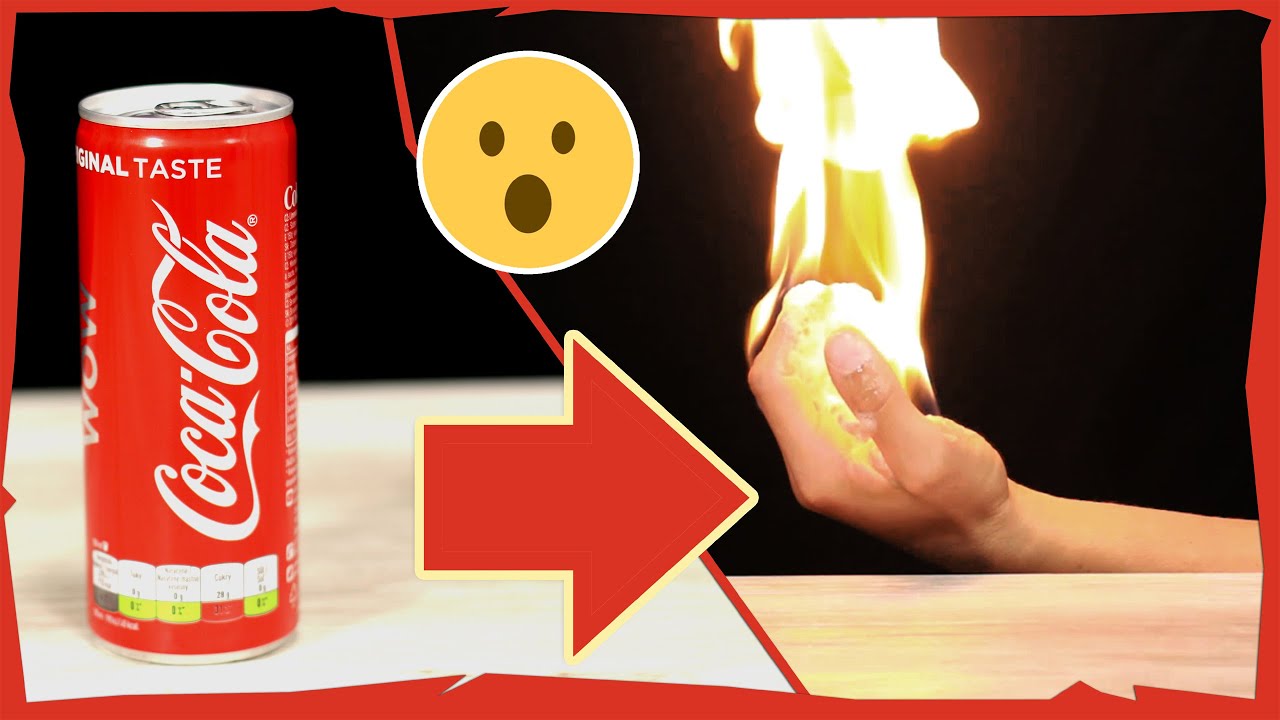 🔥😲 Coca Cola - Burning hand fire experiment 😨 - YouTube