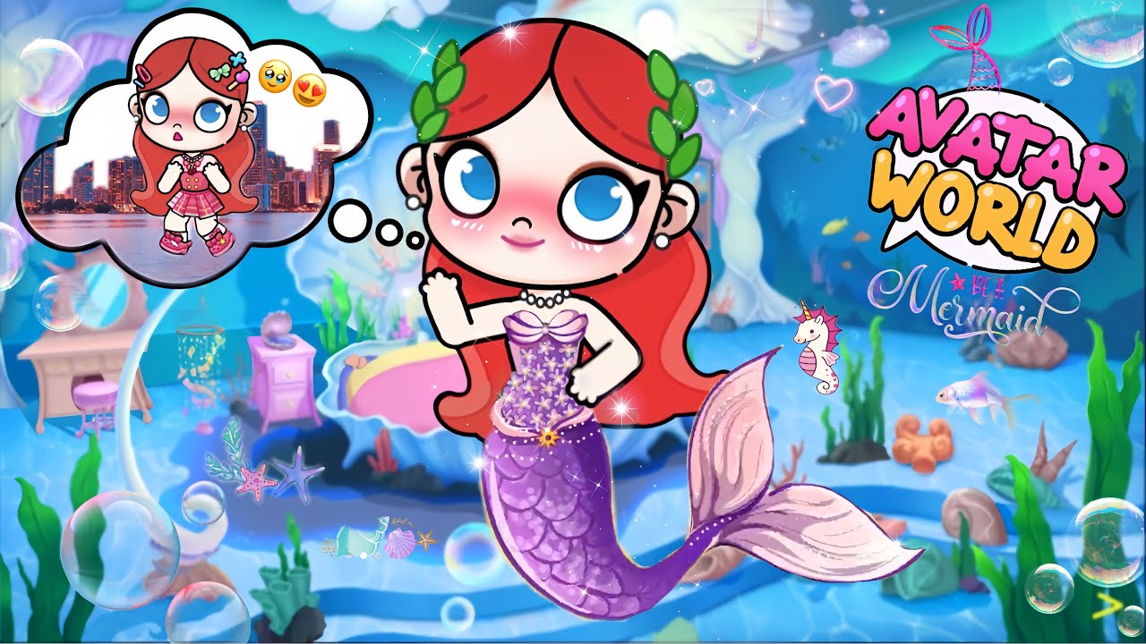 The Little Mermaid Avatar World! 😍🧜🏻‍♀️🌊 | A Day In My Life With Pearl ...