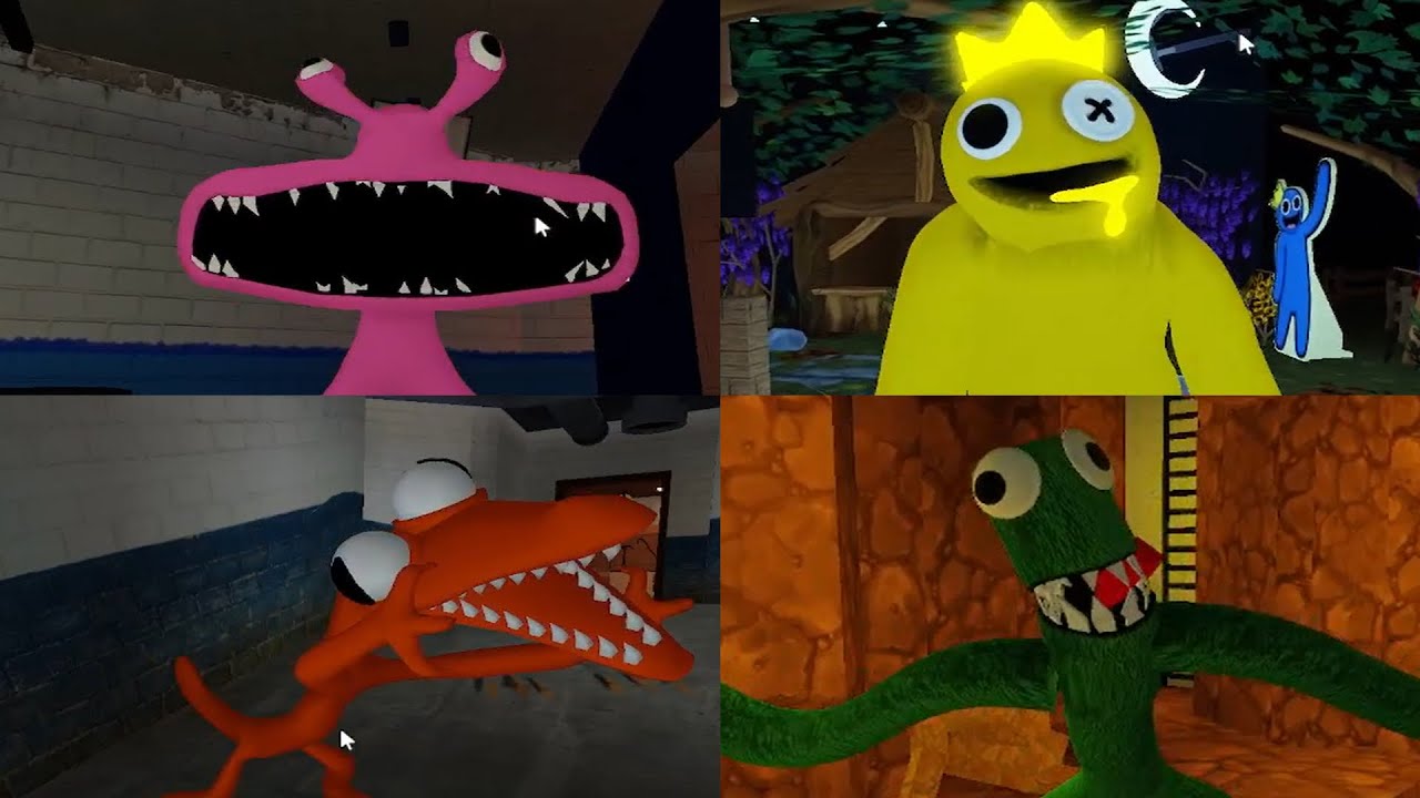 ROBLOX RAINBOW FRIENDS RP ORIGINAL AND SECRET SKINS JUMPSCARES ...