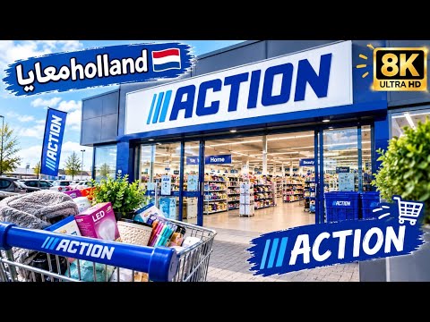 Walking to ACTION in the Netherlands 🇳🇱 | Store Tour in 8K Ultra HD