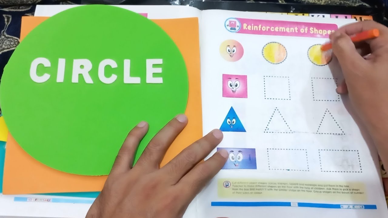 Trace and colour Shapes | circle, square,triangle and rectangle #viral ...