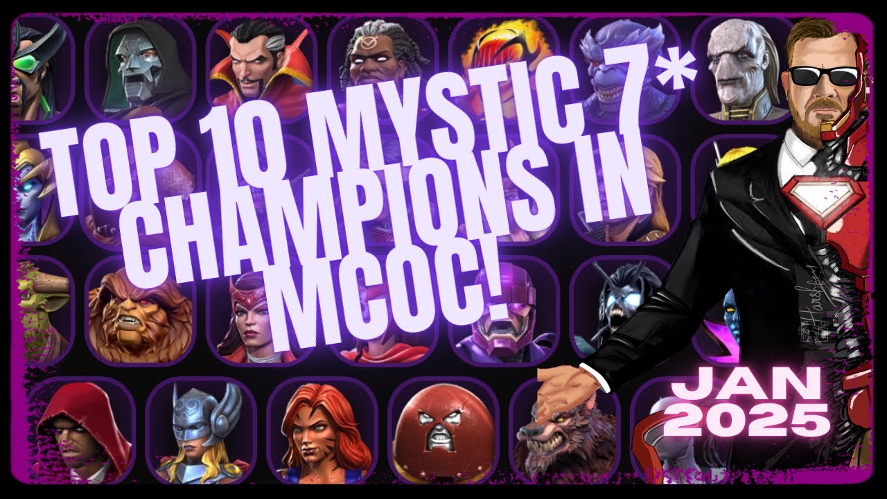 Top 10 Mystic 7 Star Champions In MCOC! January 2025 MCOC Ranking ...