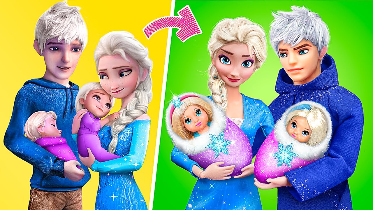 Elsa Dan Jack Frost / 10 Kreasi Frozen - YouTube