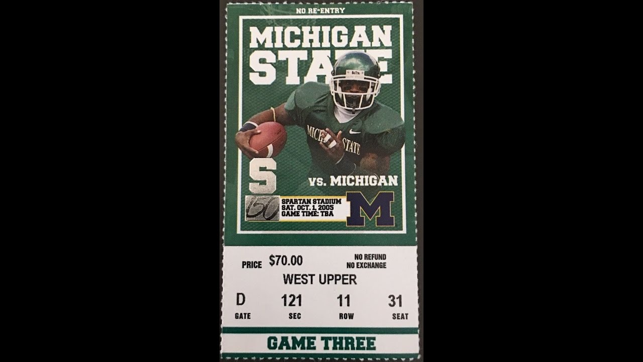 Michigan vs Michigan State Spartan Stadium October 1, 2005 - YouTube