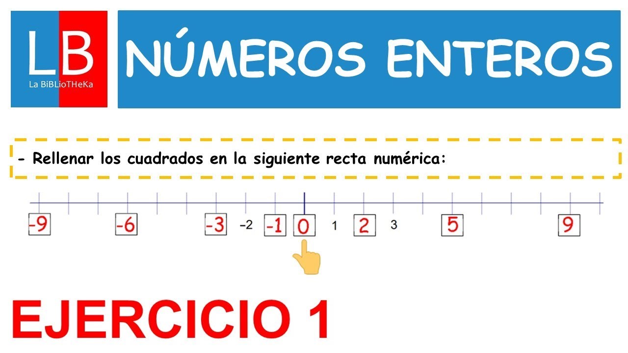 NÚMEROS ENTEROS en la RECTA NUMÉRICA 👍 Ejercicios resueltos 1 - YouTube