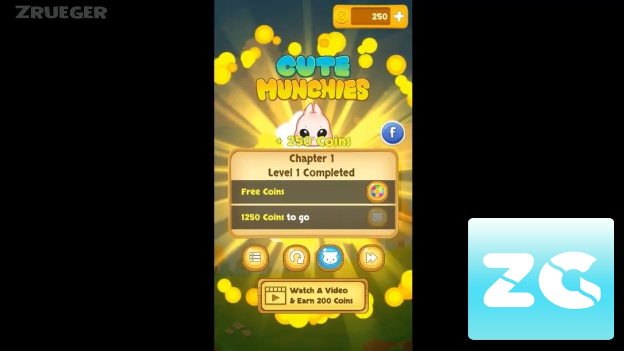 Cute Munchies (Android/IOS) Walkthrough - Chapter 1 Hello World Level 1 ...