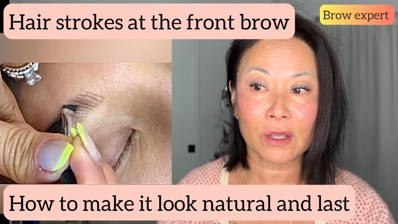 Hair strokes at the front #brow #browshaping #beforeandafter # ...