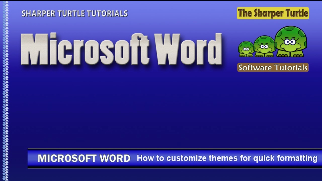 Microsoft Word - How to customize themes for quick formatting - YouTube
