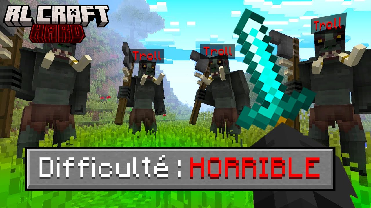 Je CHASSE des TROLLS en HARD sur RLCraft.. #18 - YouTube