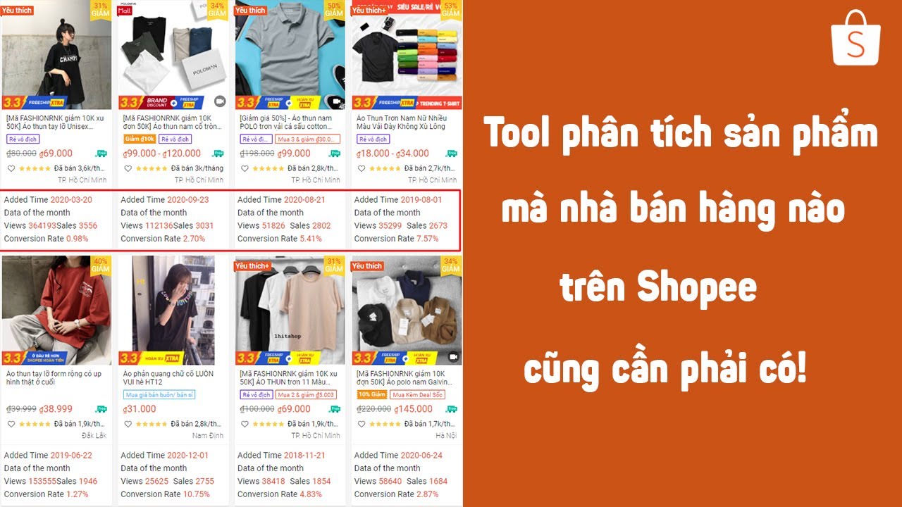 Tool Shopee Fans | Công cụ phân tích chỉ số sản phẩm của mình và đối ...