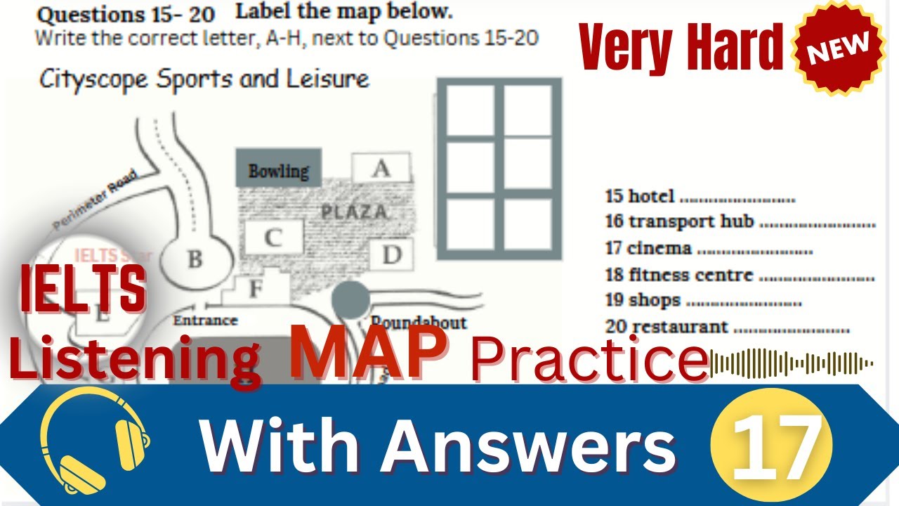 IELTS Listening Map Practice Test 17 with Answers | Cambridge Style ...